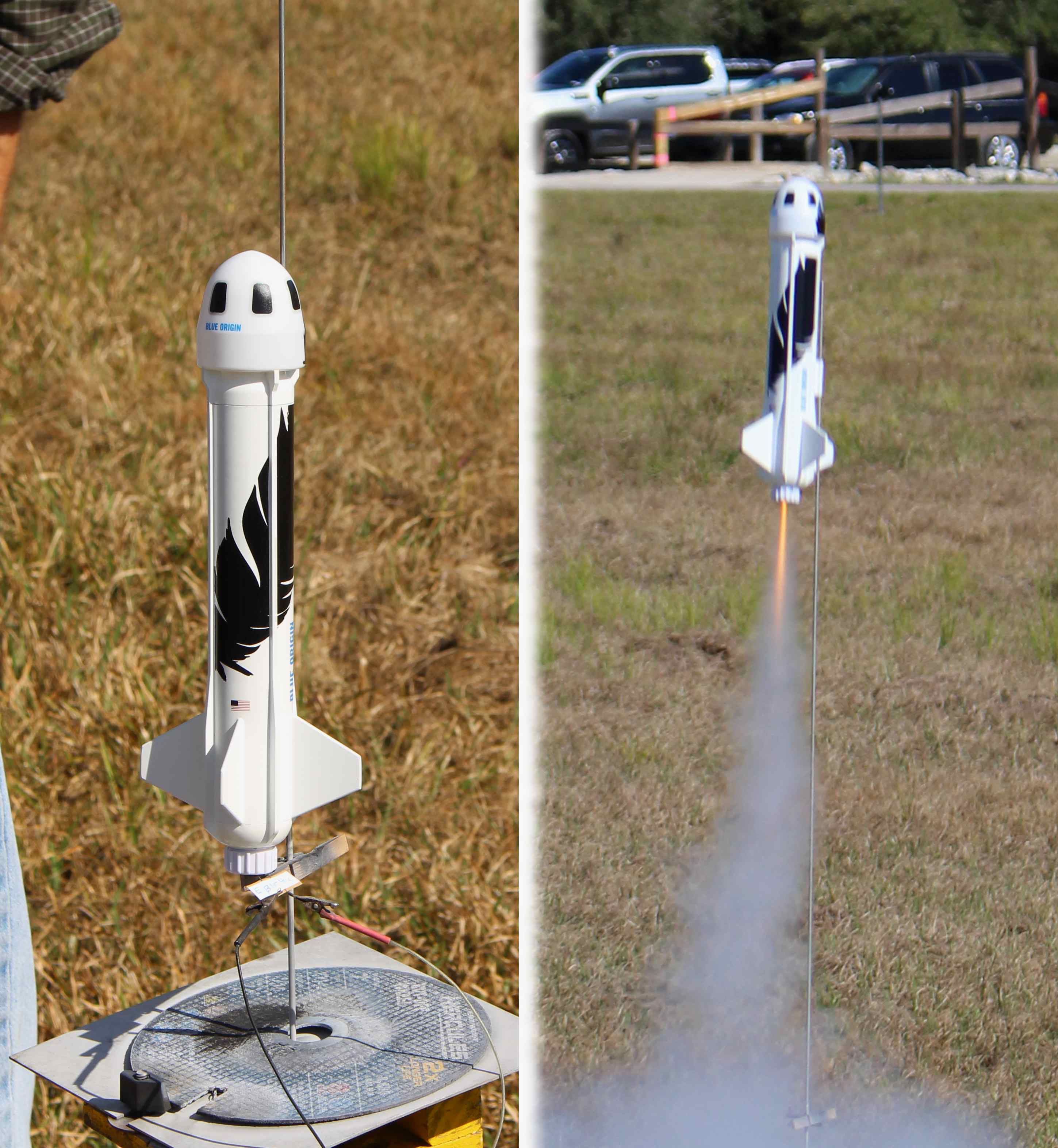 2023-02-04 - Hans 'Chris' Michielssen's Estes Blue Origin, New Shepard